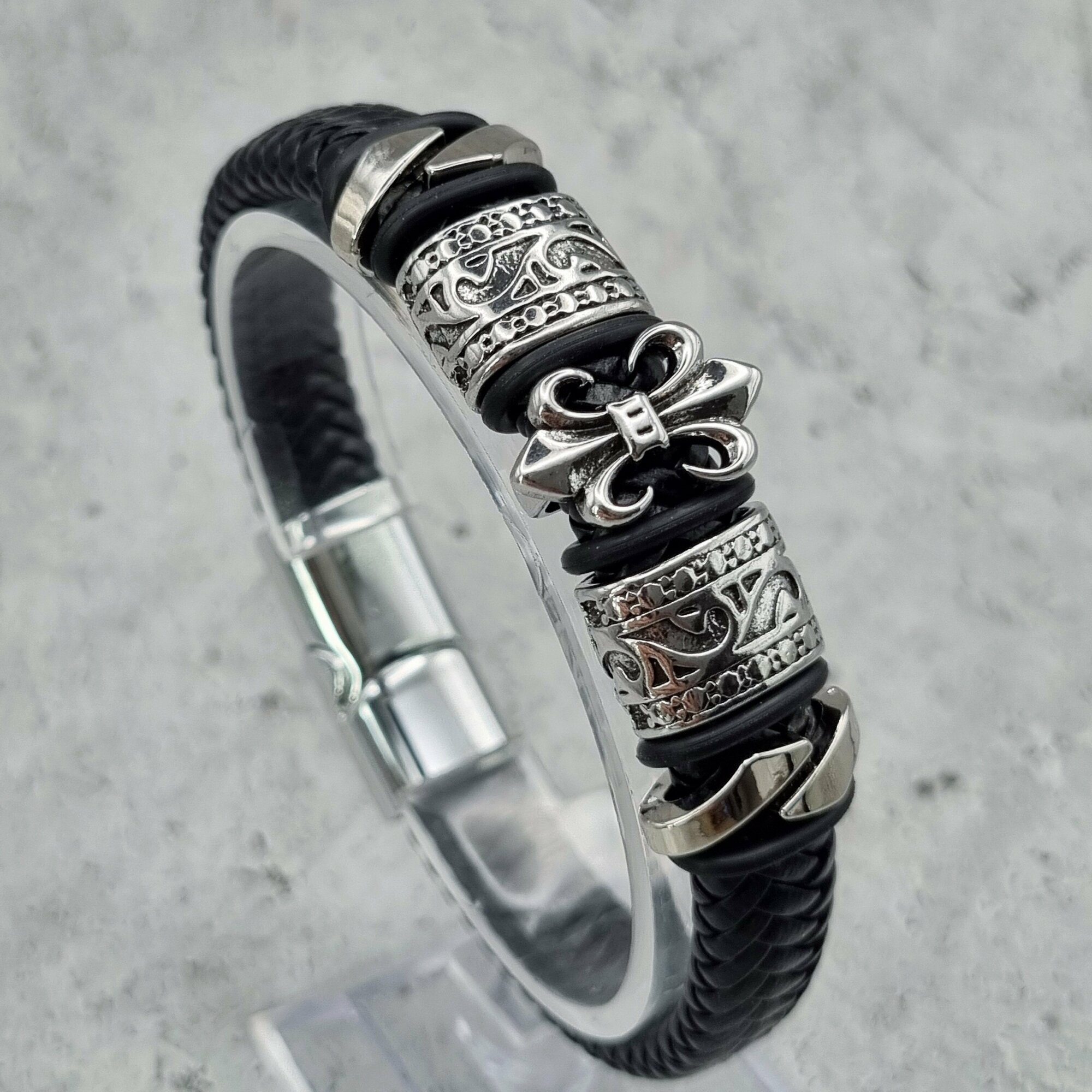 Плетеный браслет, металл