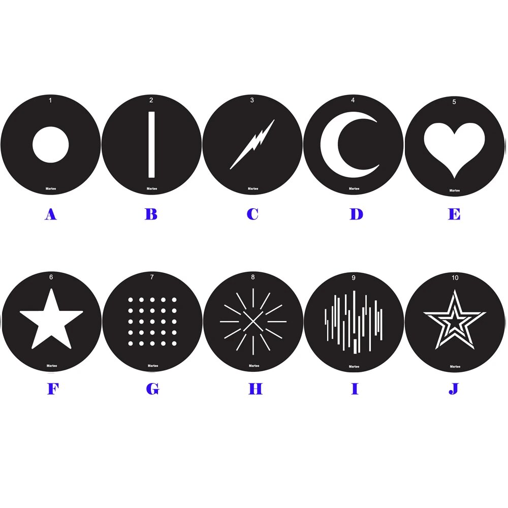 GOBO фоны для съёмки 100 узоров OD 86mm B Size, E, 1-10