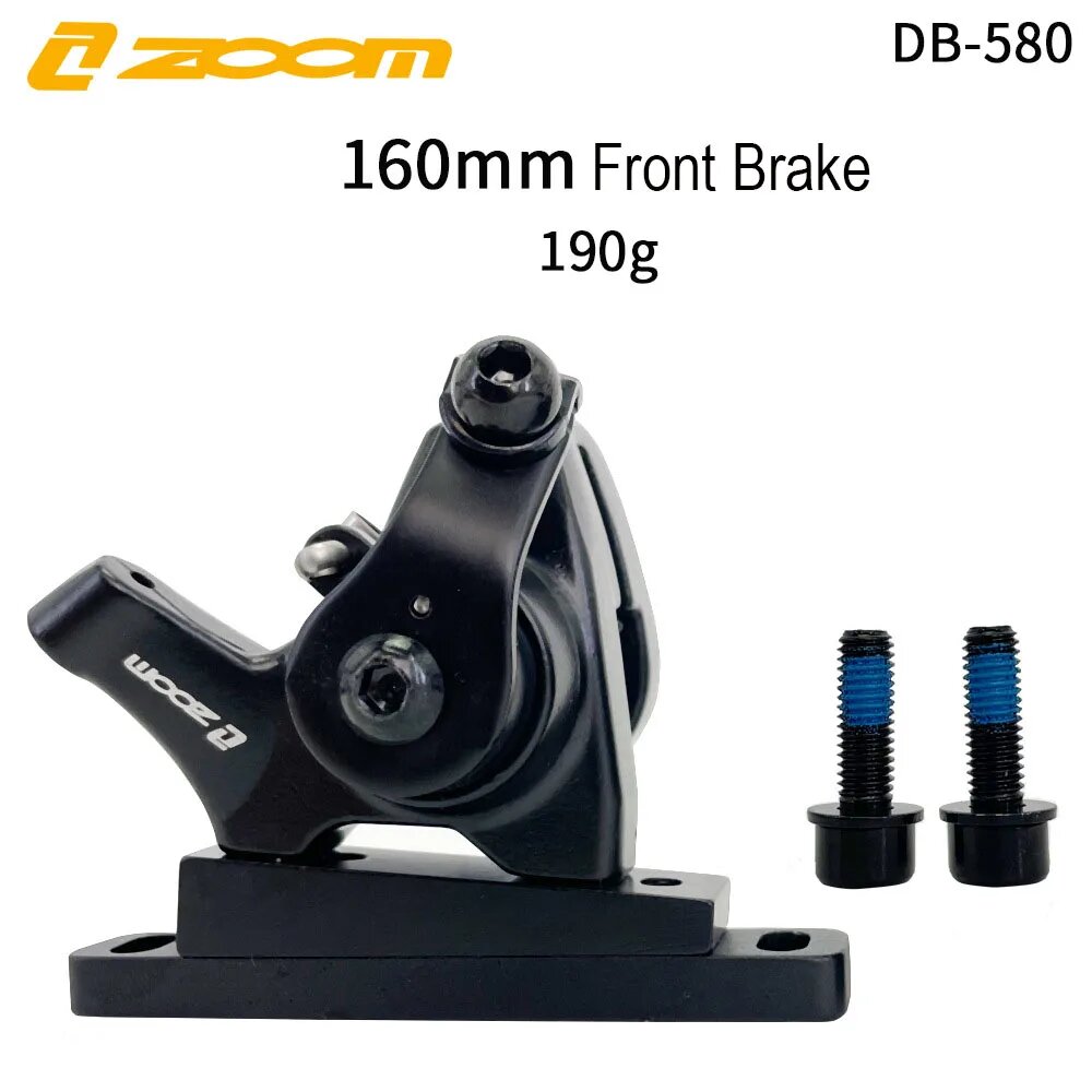 ZOOM DB580 механические дисковые тормоза для шоссейных велосипедов Черный, Front 160mm