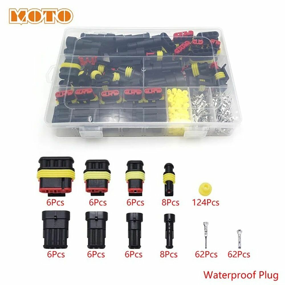 Набор разъемов для мотоциклов и автомобилей 352 шт.