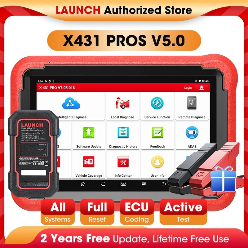 LAUNCH X431 PROS V 5.0 Диагностические инструменты OBD2 Диагностика With OBD1, Global Version