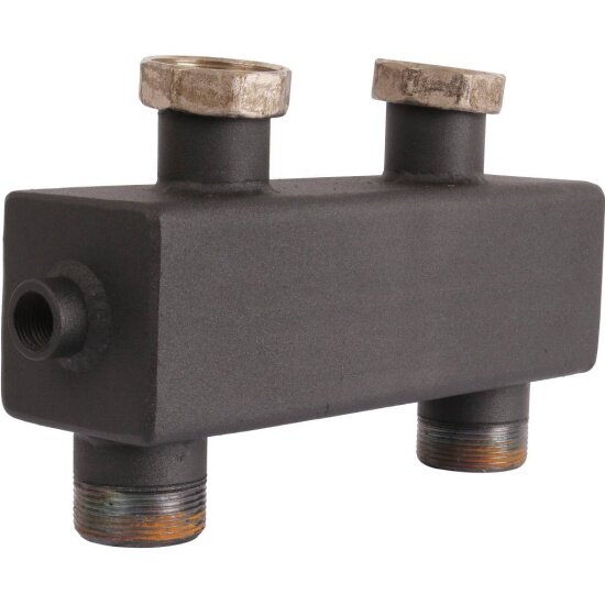 Гидравлическая стрелка Rommer с накидными гайками 1 1/2", 5,60 м3/час. RDG-0015-004003