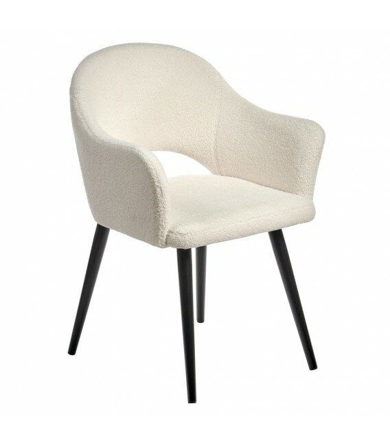 Стул Bruno белый, искусственный мех