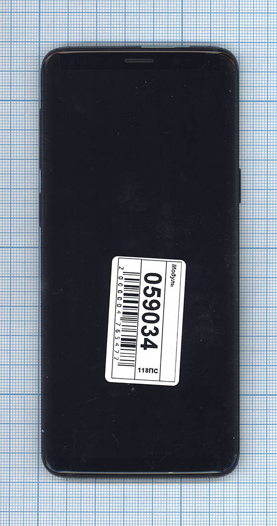 Дисплей для Samsung Galaxy S9 SM-G960F в сборе с тачскрином и рамкой черный