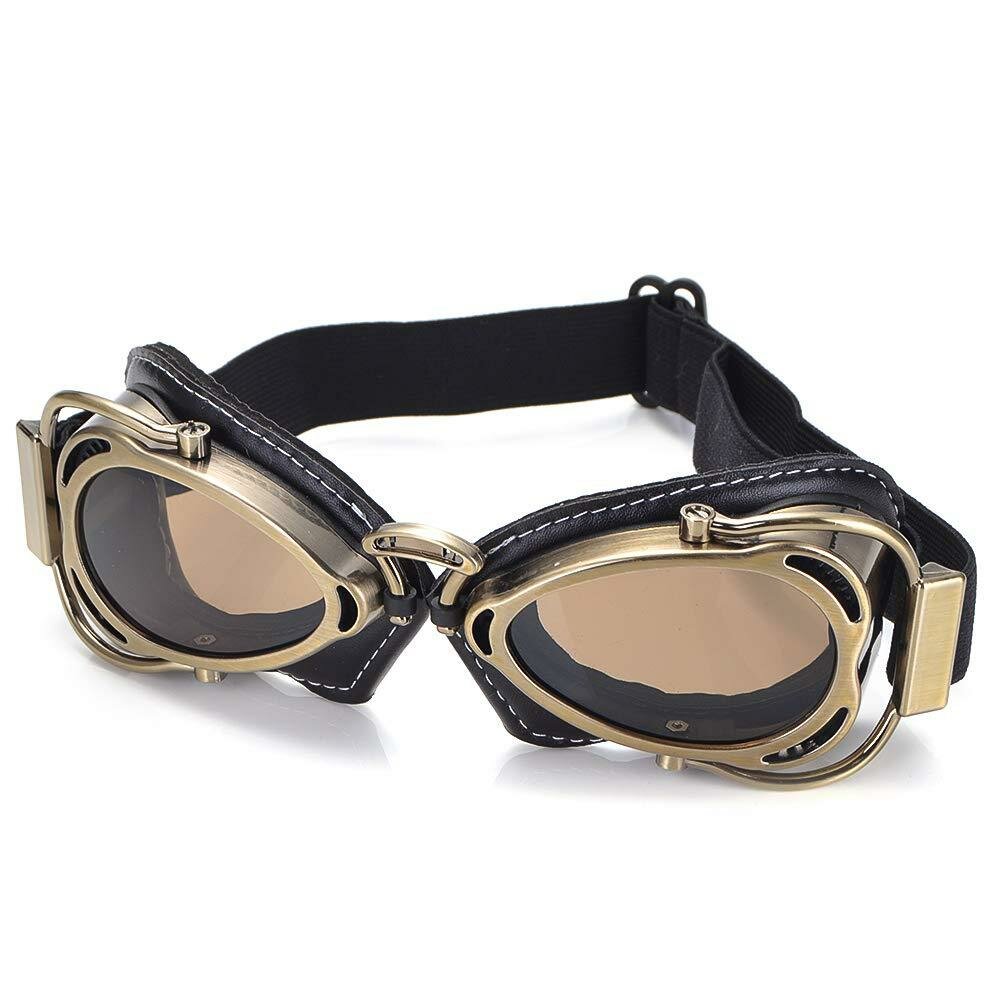 Ветрозащитные очки Harley Prince, искусственная кожа, коричневые