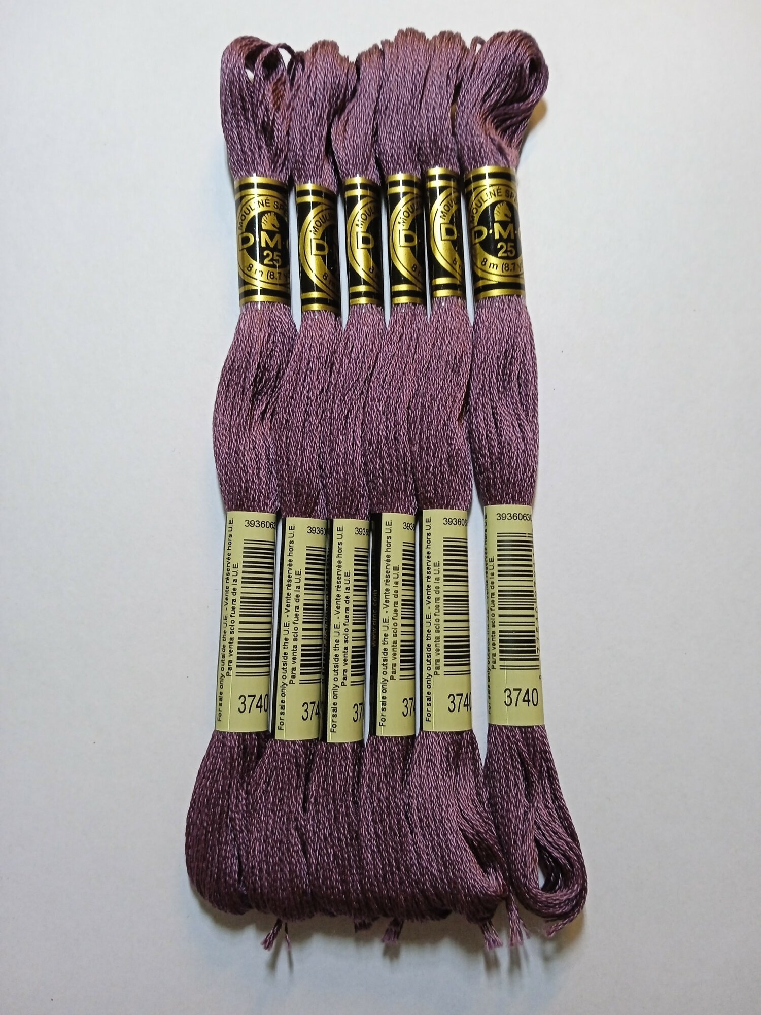 Набор ниток мулине, 8 м, 6 шт DMC-3740_6
