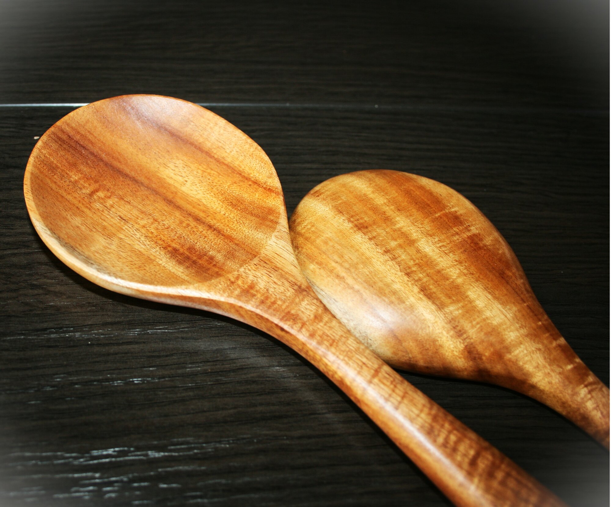 Большая ложка для смешивания салатов из тикового дерева, 28,5 х 8 см , 1 шт.