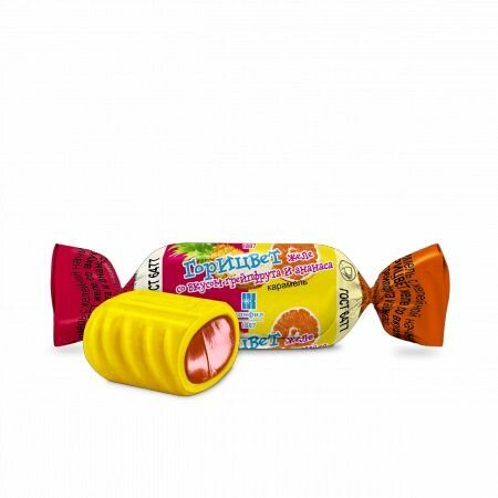 Карамель Горицвет грейпфрут и ананас желейная 1 кг, Конфил