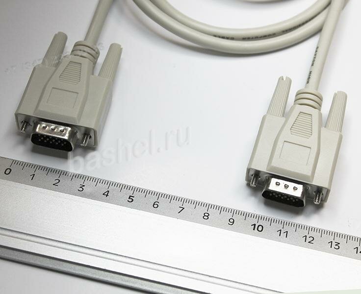 Шнур VGA HDB15M-HDB15M, 1,5 м