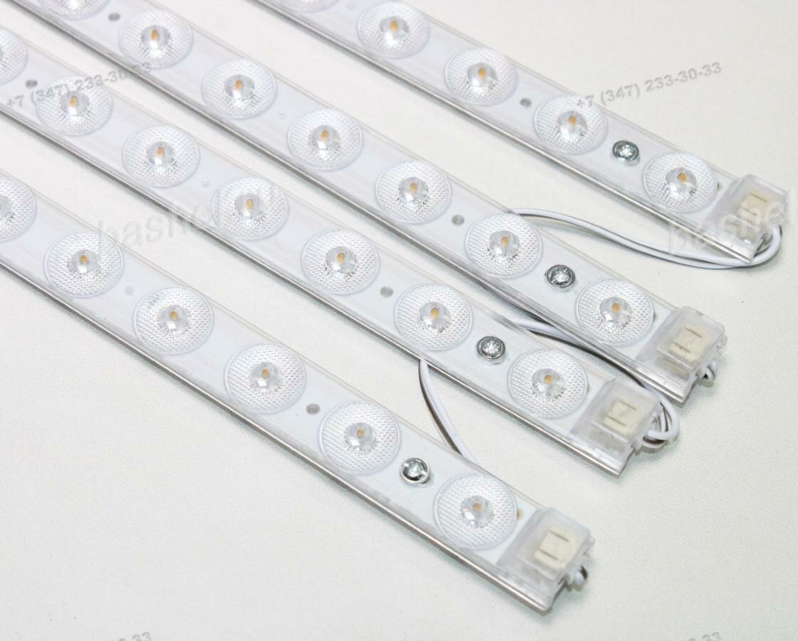 220V (комплект) 40W, 3600Lm, MIX-3000/6000k, 400mm JH-MZ-L40W-MIX «Армстронг» (4 линейки с драйвером, крепление на магни