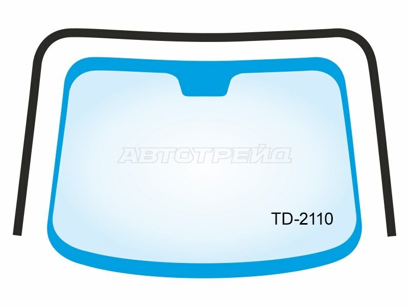 Молдинг лобового стекла (Уплотнительная резинка) LADA 2110 95-14 / 2111 97-14