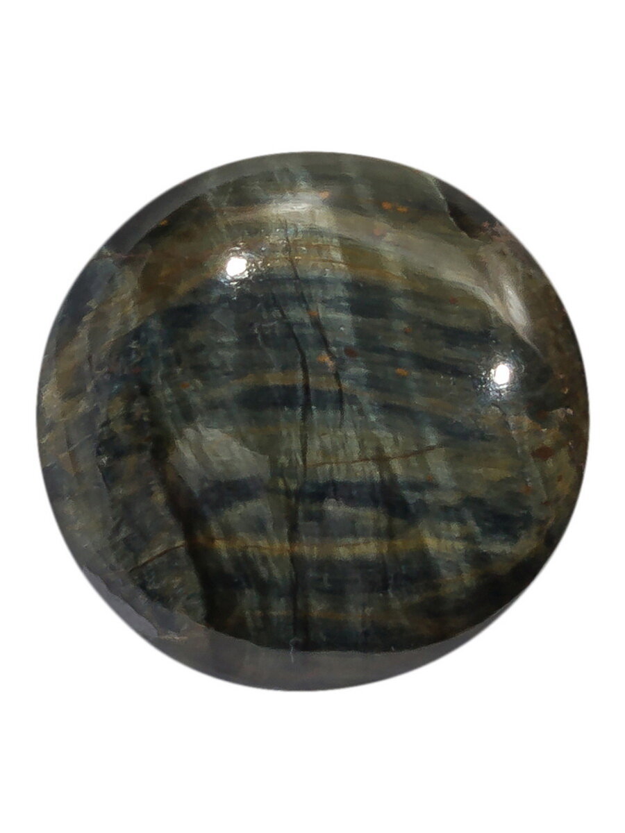 Кабошон Соколиный глаз 27х26х6 мм.