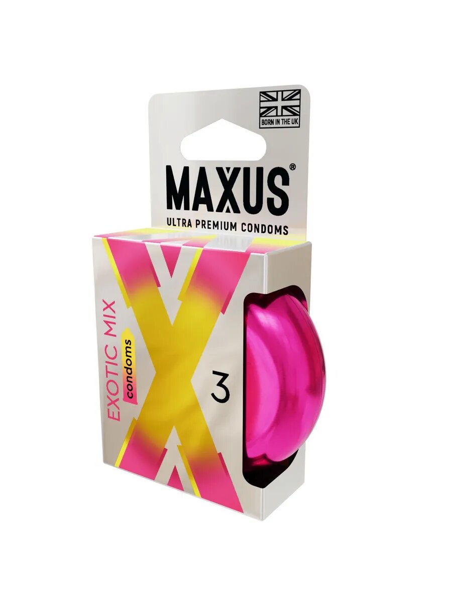 Ароматизированные презервативы Maxus Exotic Mix 3 шт