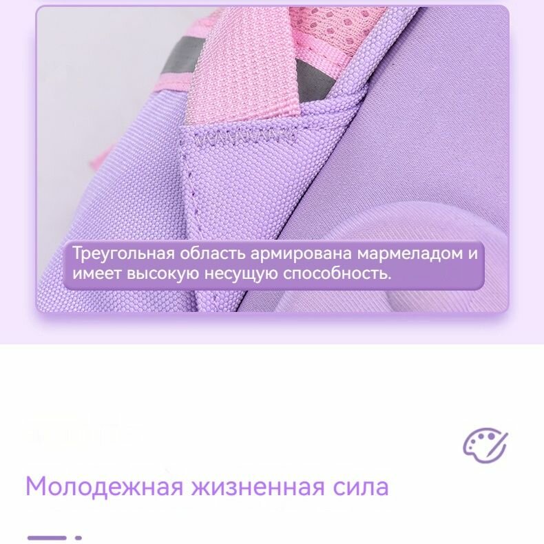 Рюкзак Taobaobao "Герои мультфильмов", ортопедический, для первоклассников — фото 1