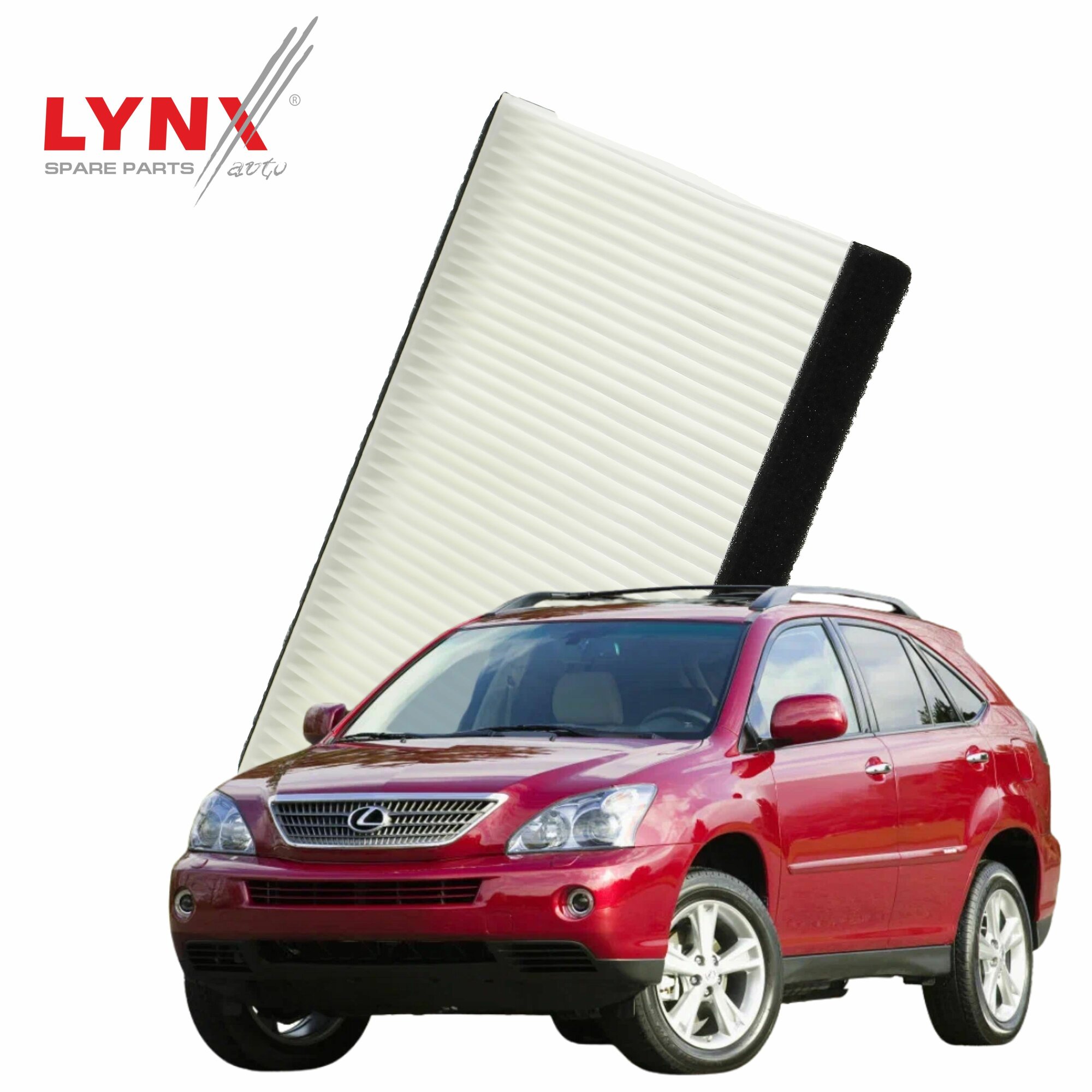 Фильтр салонный Lexus RX400h (2) XU30 / Лексус РХ400х 2005 2006 2007 2008 2009 / 1шт LYNXauto