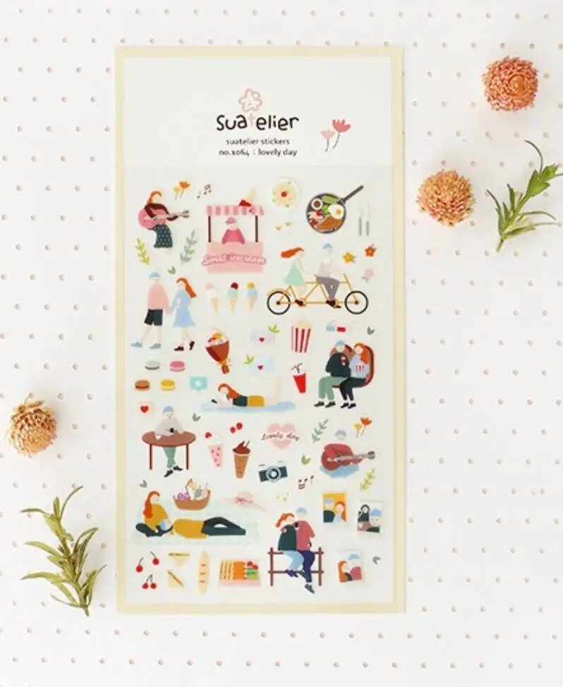 Наклейки Suatelier "Lovely Day" для скрапбукинга