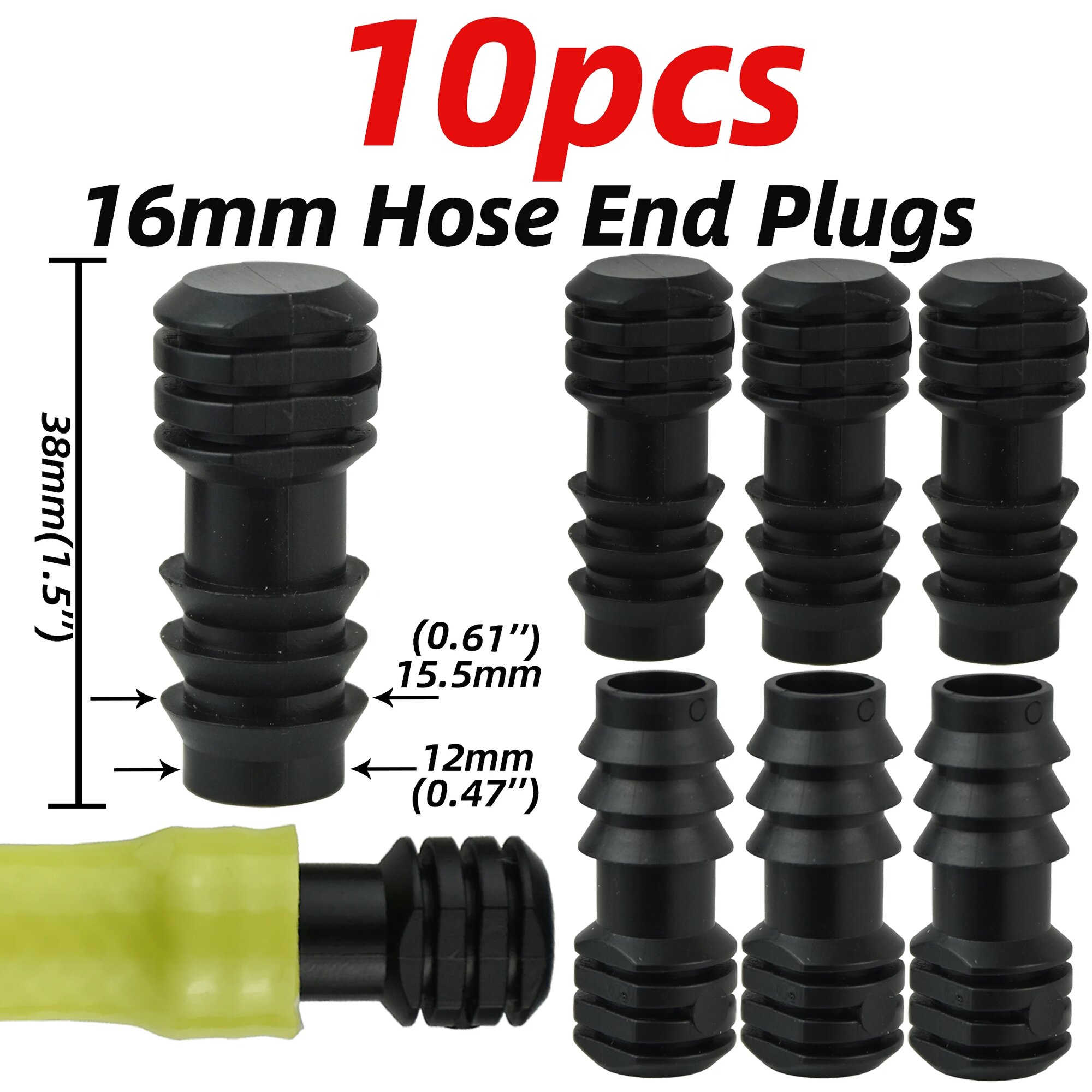 10 шт. заглушек для шлангов 16 мм, KSL01-744-10PCS