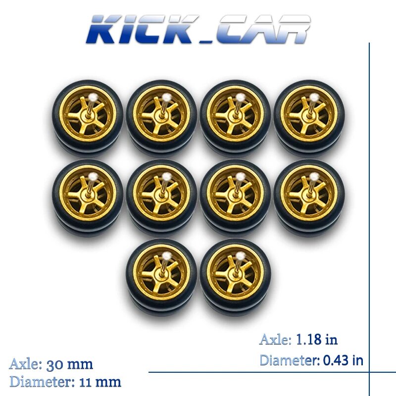 KicarMod 1/64 колеса MMW94 для Hot Wheels, 5 шт.