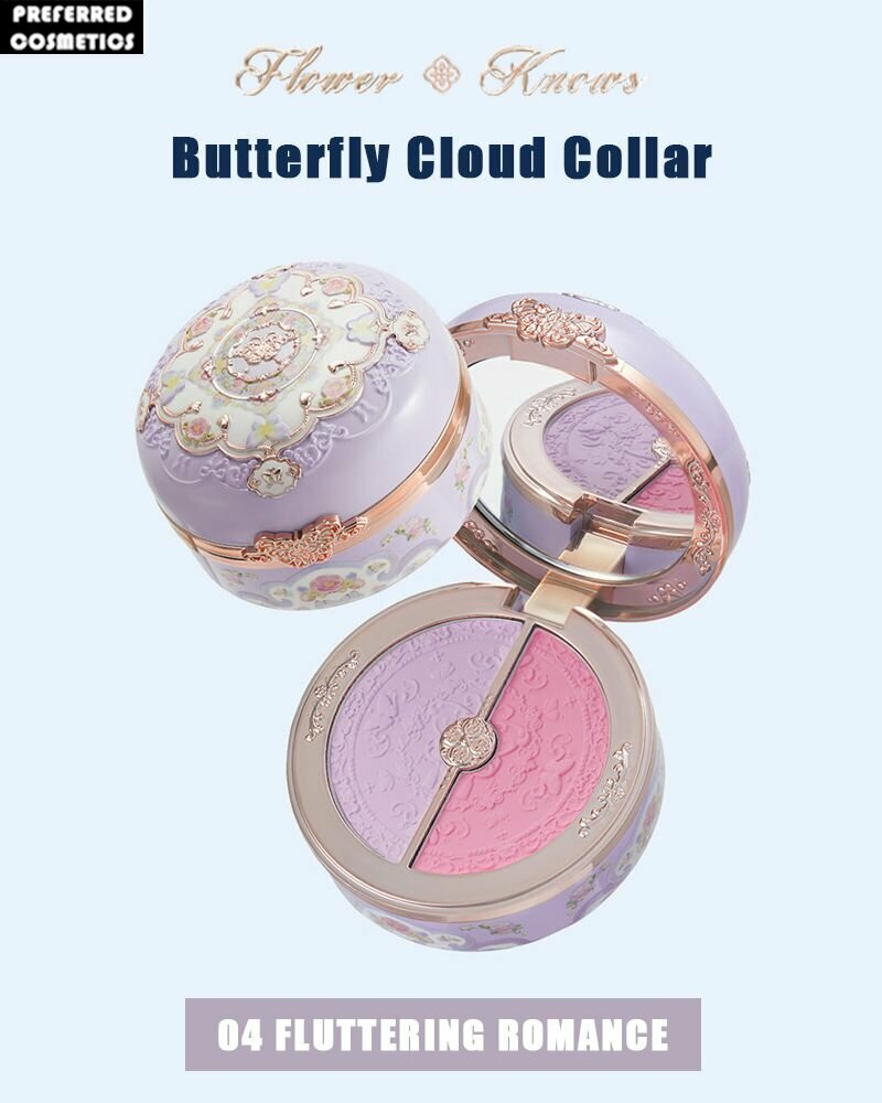 Flower Knows Butterfly Cloud Collar Румяна, 6 г - 04 Fluttering Romance