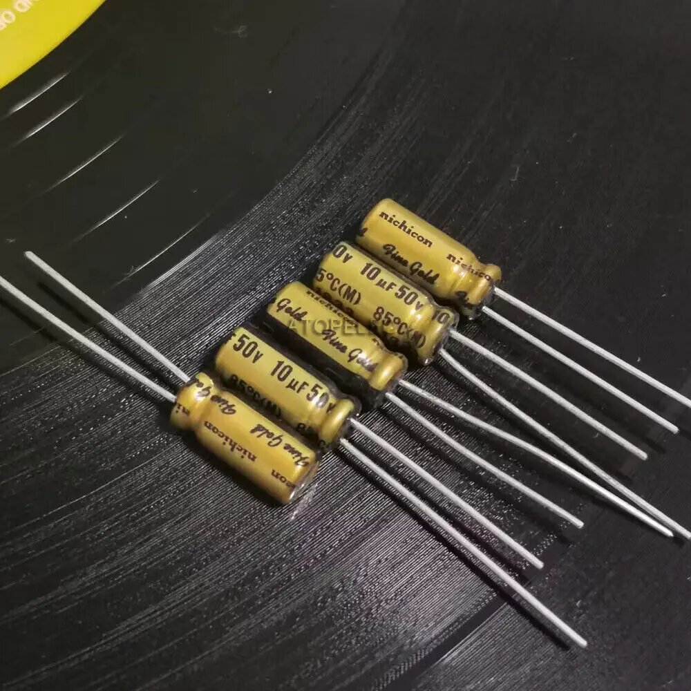 10 шт, электролитический конденсатор Nichicon FG Fine Gold Hi-Fi аудио 10uF 50V