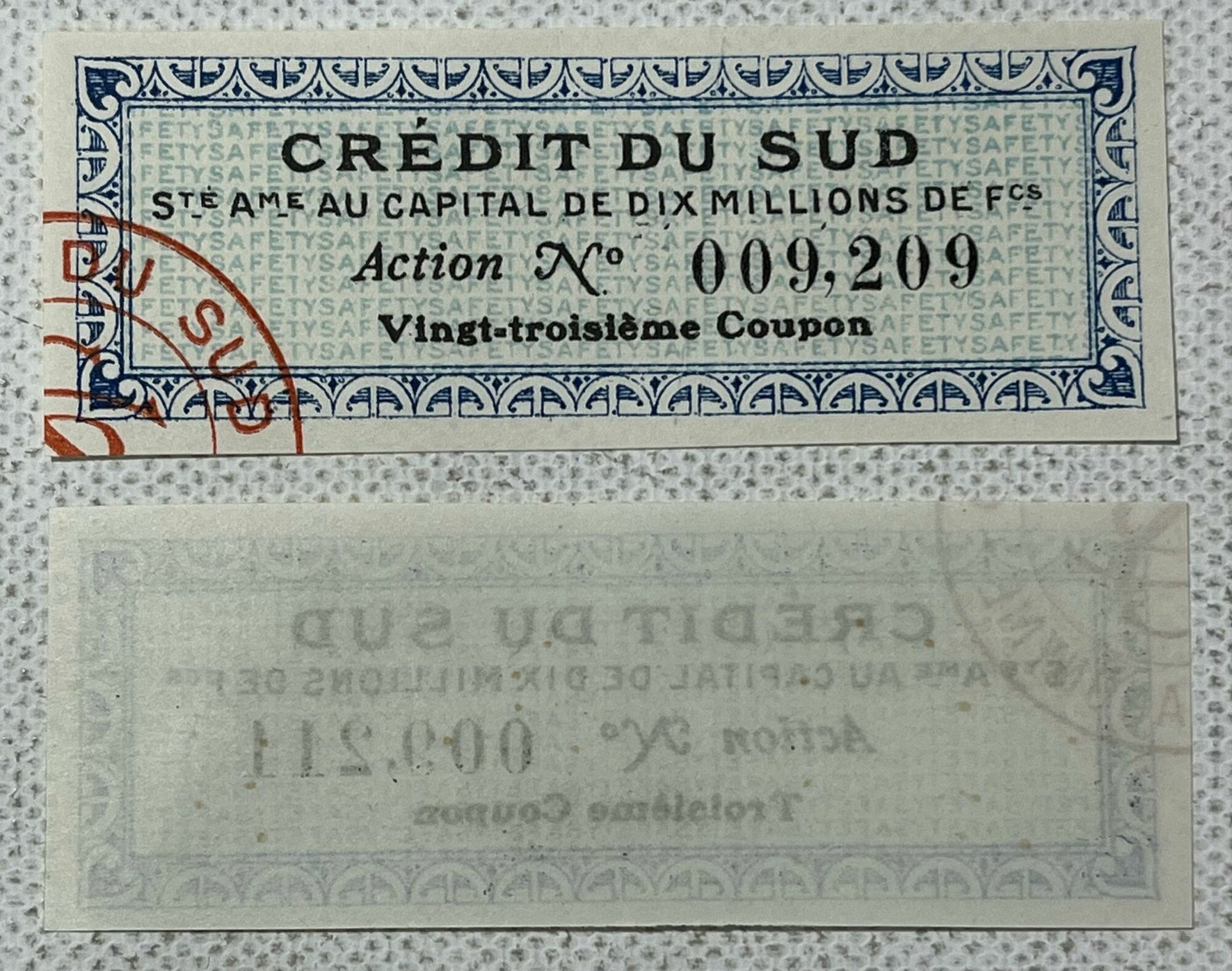 Купон от акции. Южный кредит