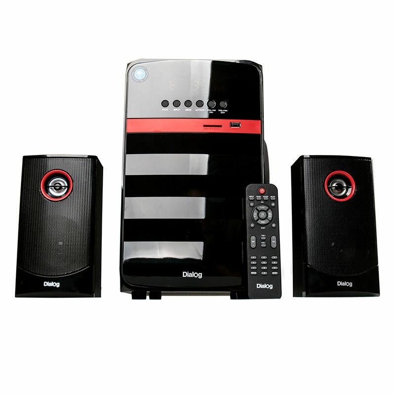 Акустика Dialog Progressive AP-240B, беспроводное подключение, 2.1, черная — фото 1