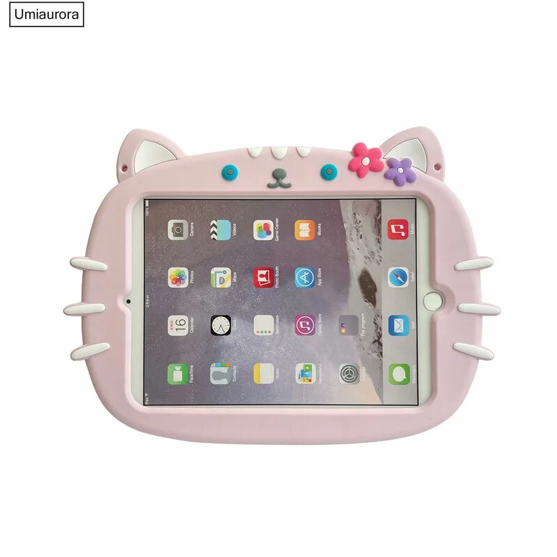 Чехол для планшета Honor Pad X8a силиконовый детский мультяшный единорог Honor X9a 11.5 inch, 360 Purple Cat