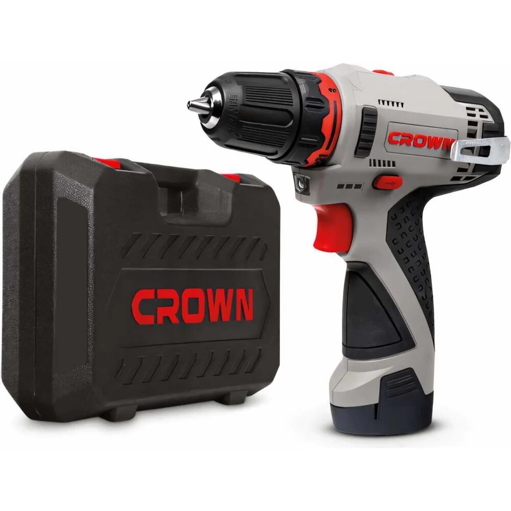 Аккумуляторная дрель-шуруповерт CROWN CT21072HX-2 BMC, 2 А, легко