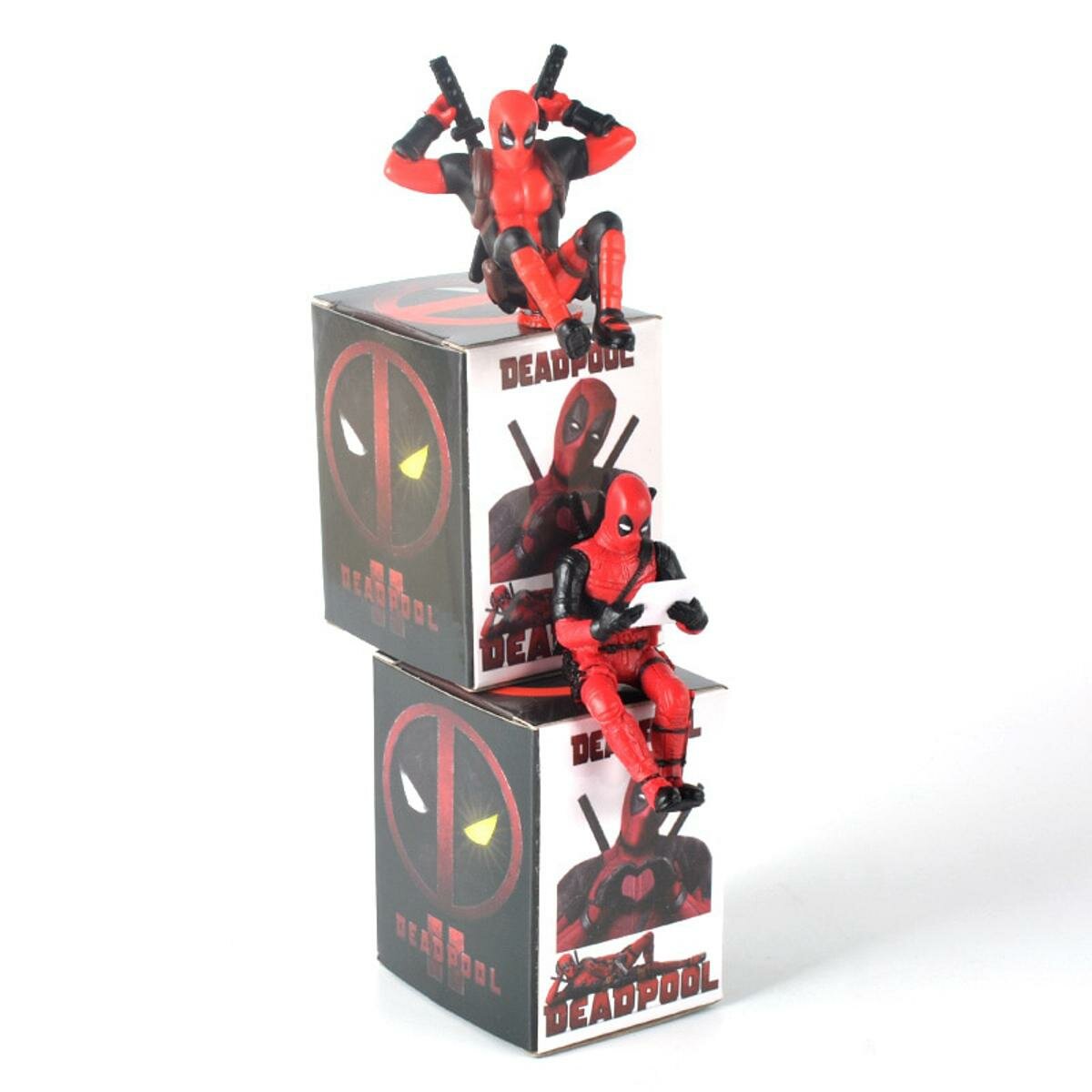 Disney Car Marvel Interior Decoration Personality Anime Deadpool 2 Action Figure Action Mini Doll For figuras Toys Kids
