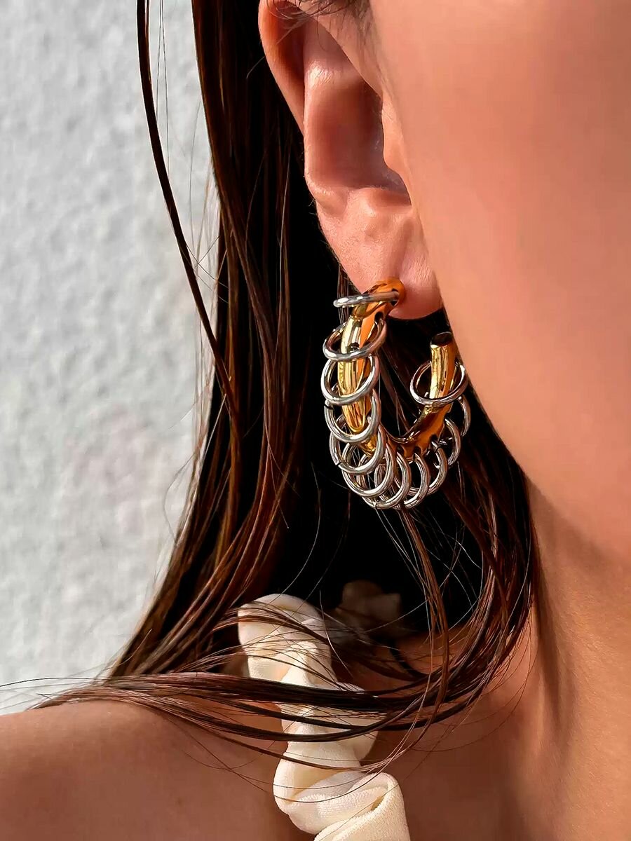 Серьги, металл