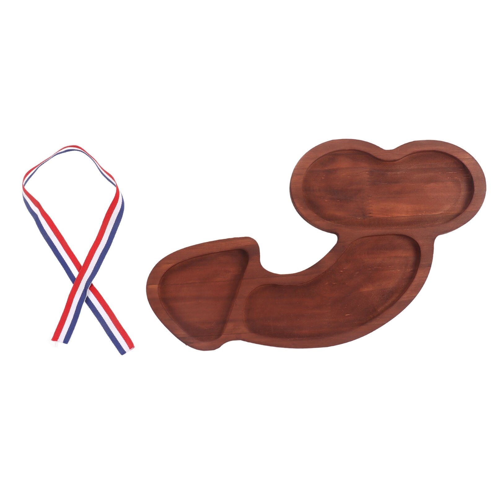 Доска для аперитива C, тип, не содержит бисфенола А, без запаха, легко чистится, грецкий орех, 3 больших пространства, сервировочная тарелка для сыра, тарелка для пикника L