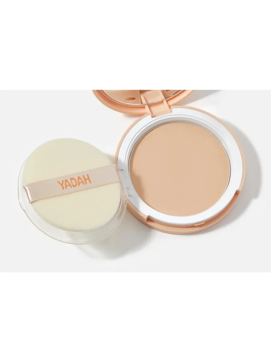 Пудра Yadah Air Powder Pact 21, для лица, невесомая текстура, матовый финиш, SPF 35, защита от солнца — фото 1