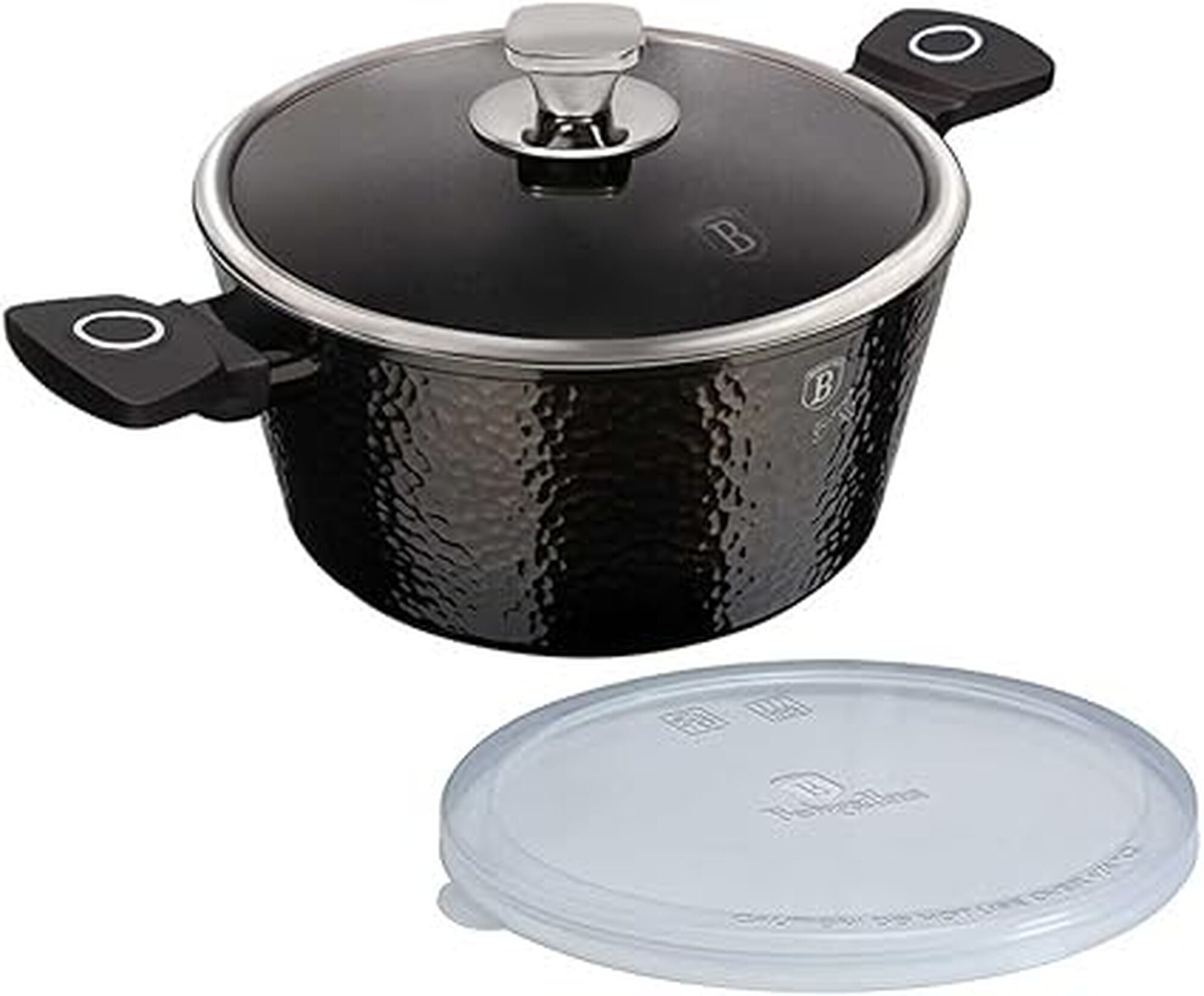 Кастрюля с крышкой Berlinger Haus - из алюминия, 28 см 6,1 л, цвет черный, 5999108414466