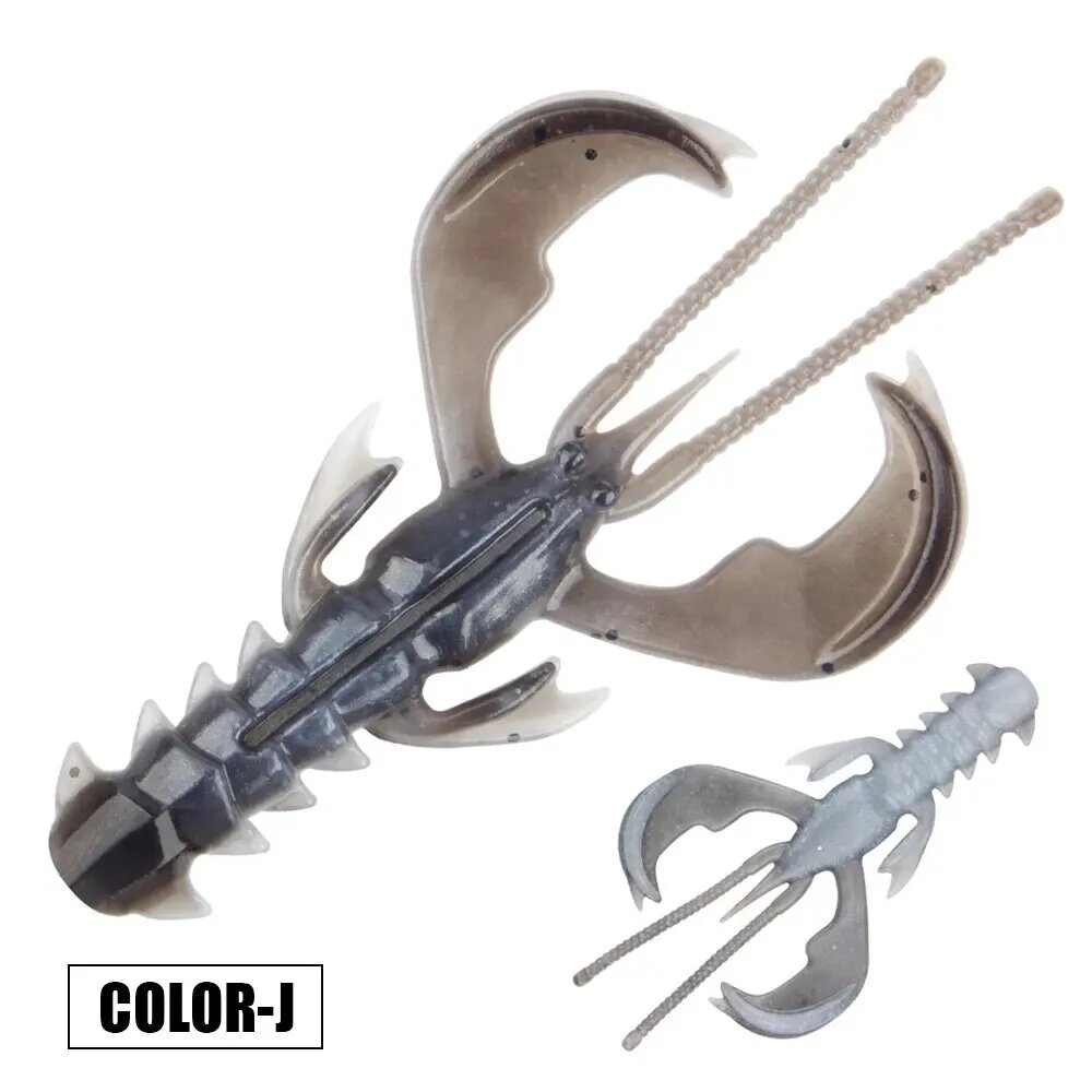 Spinpoler Agile Shrimp мягкая приманка для ловли рыбы 4см/0,9г 20шт, 4cm 20pcs per Box, Color-J