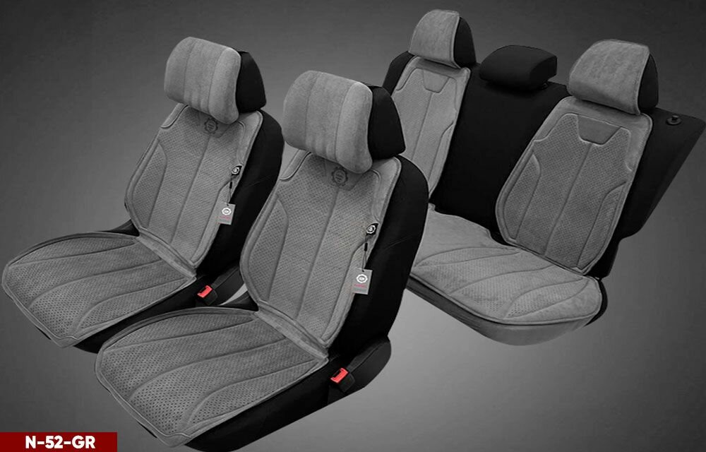 Накидки на сиденья для Subaru / Субару Levorg, Impreza, Forester, Legacy, Outback, XV и др. на весь салон замша с перфорацией