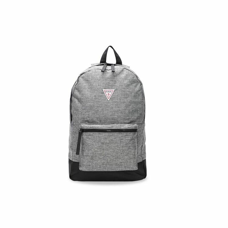 Рюкзак унисекс GUESS Commute из полиамида большого объема для ноутбука, серый/черный
