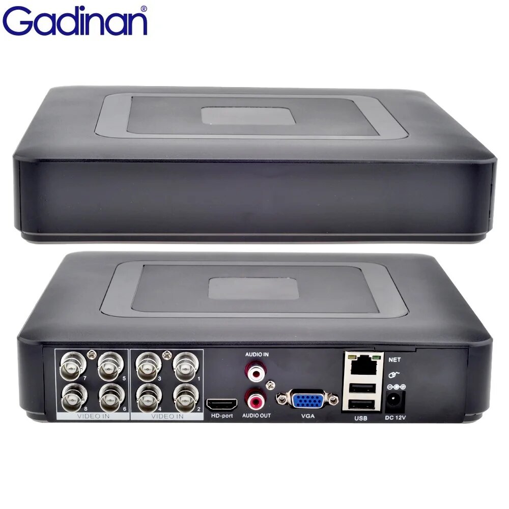Gadinan 1080N DVR Analog 8CH AHD Support 8 channel AHD 1080N Playback IP AHD TVI CVI 5 In 1 DVR 4CH Analog 1080
