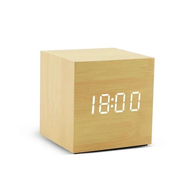 Кубические цифровые часы WOKLOK Desperadoe, Wood