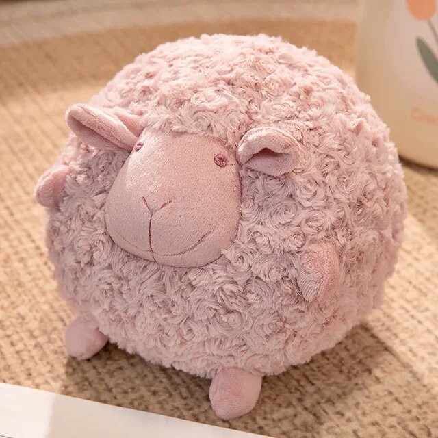 Милая и мягкая плюшевая игрушка в виде сферической овечки, кукла-овечка, подушка для сна для малыша, украшение для дома, подарок для девочки.