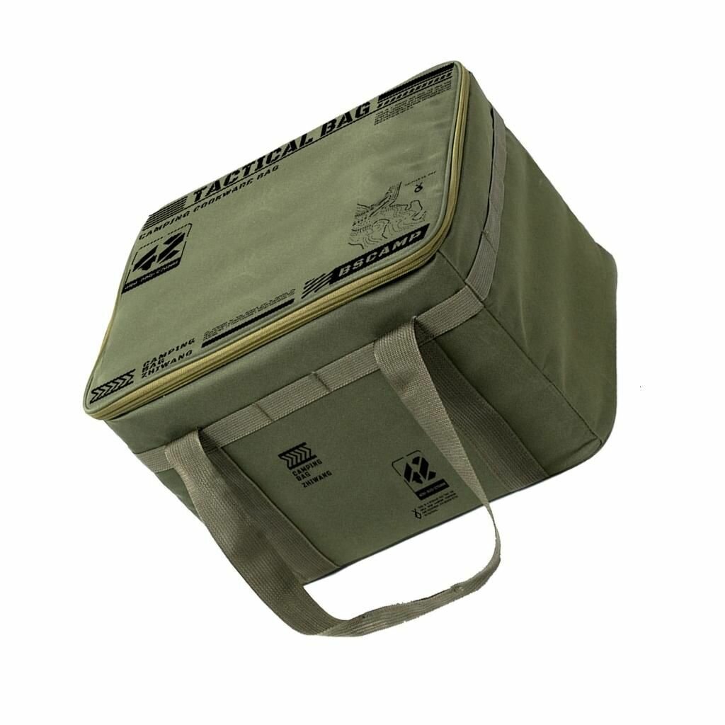 Тактические сумки для хранения в кемпинге, сумки для переноски столовых приборов для пикников, Армейский Зеленый