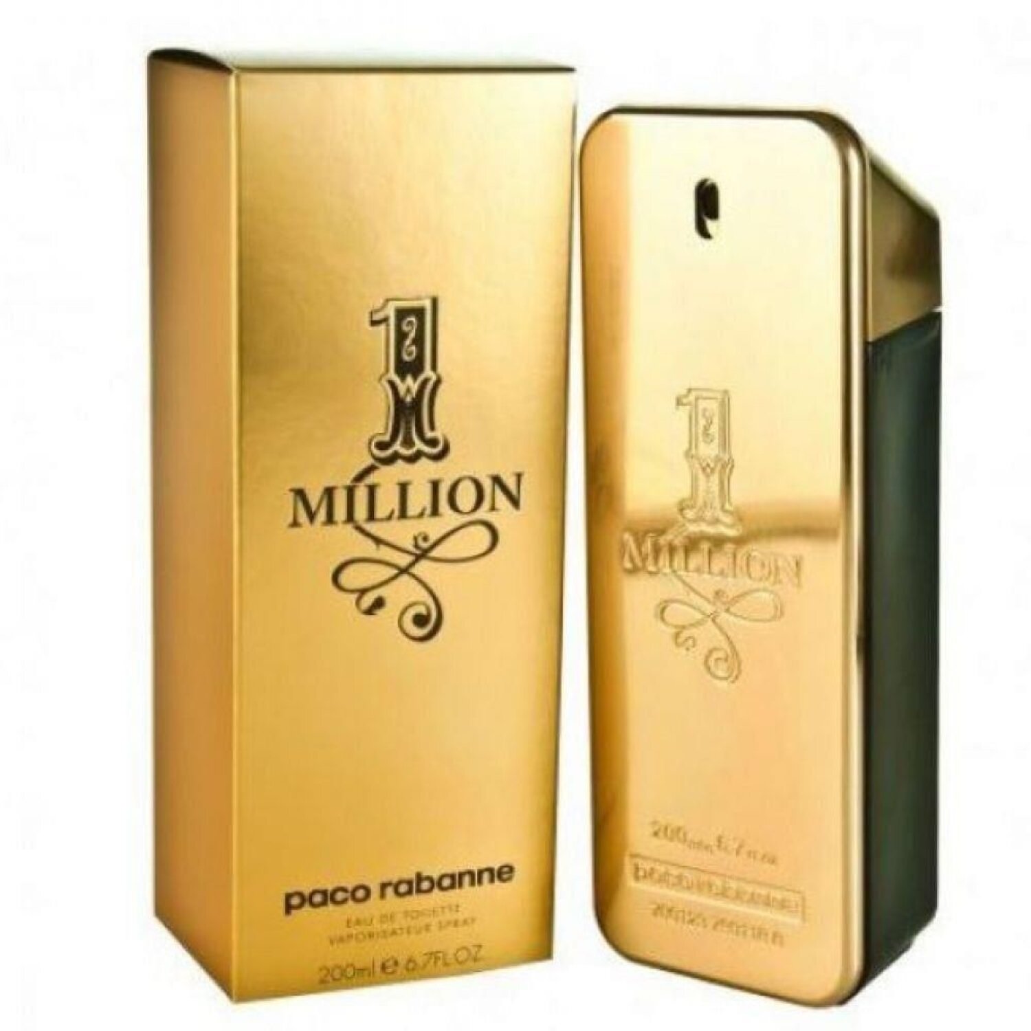 Paco Rabanne 1 Million man, туалетная вода для мужчин с древесно-пряным ароматом, 200 мл