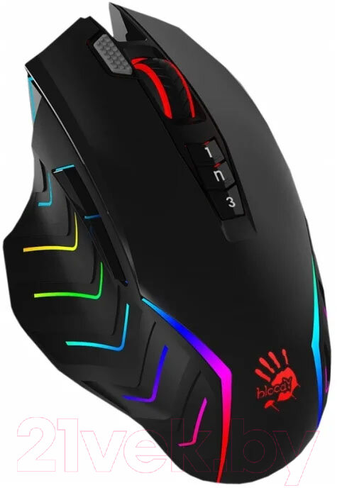 Игровая мышь A4Tech Bloody J95S Stone Black, проводная USB Type-A, сенсор оптический 8000 dpi, 9 кнопок