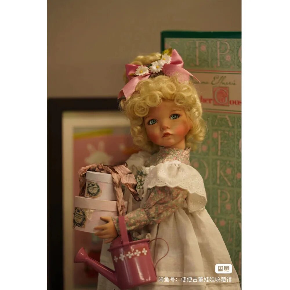 Винтажная керамическая кукла 40 см