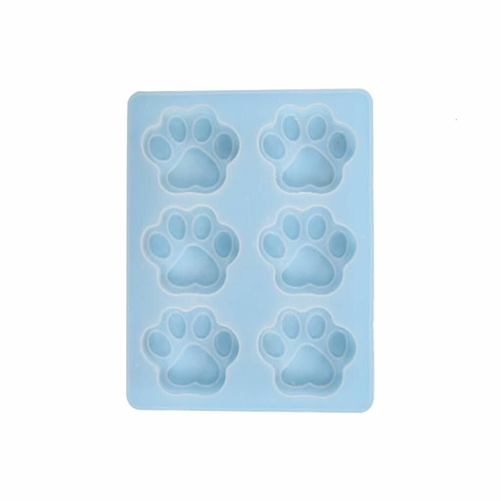 6-гнездная силиконовая форма для шоколада и мастики, для украшений, Синий