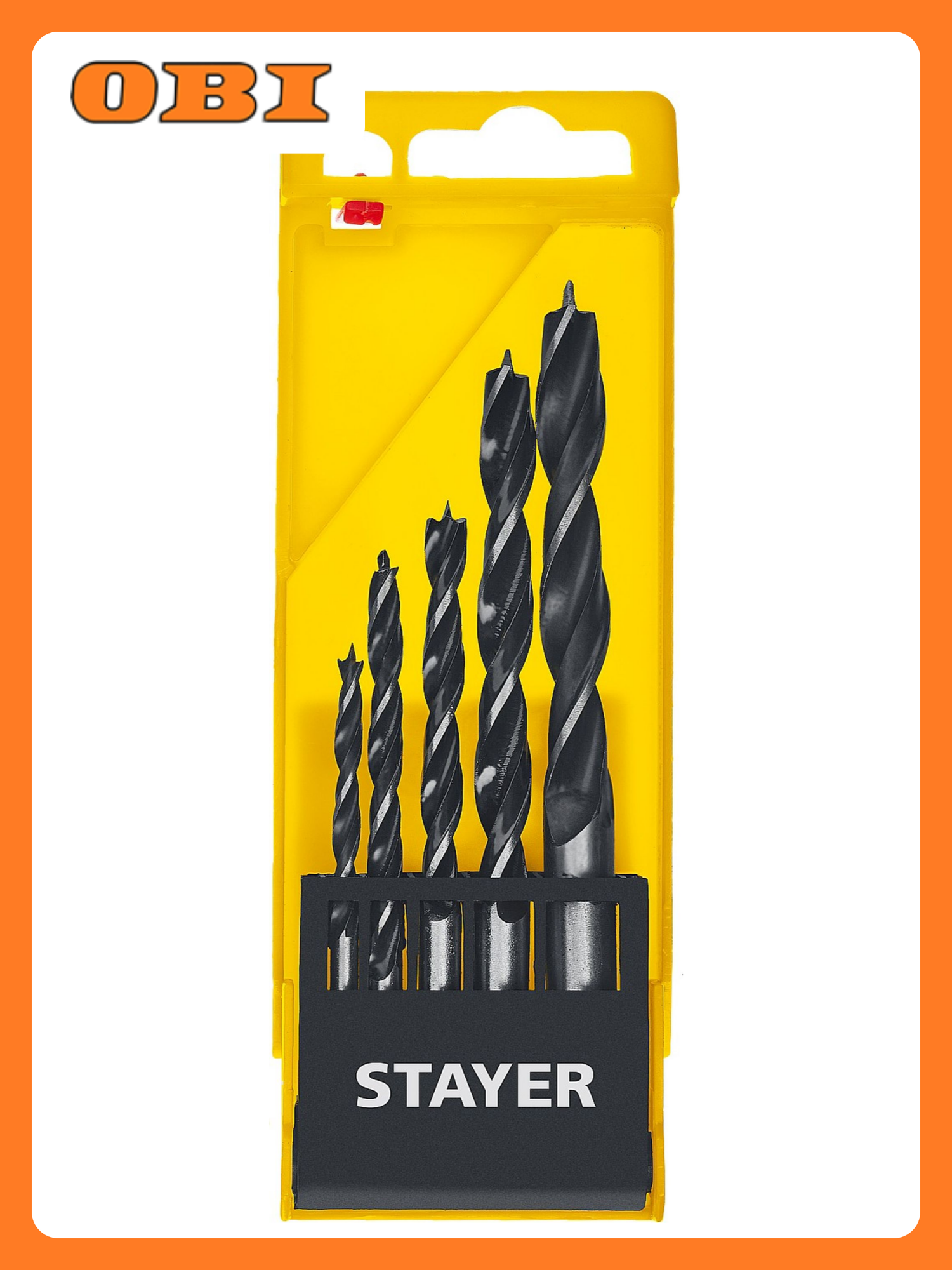 Набор сверл STAYER M-Type, сталь 45, парооксидированное покрытие, 5шт