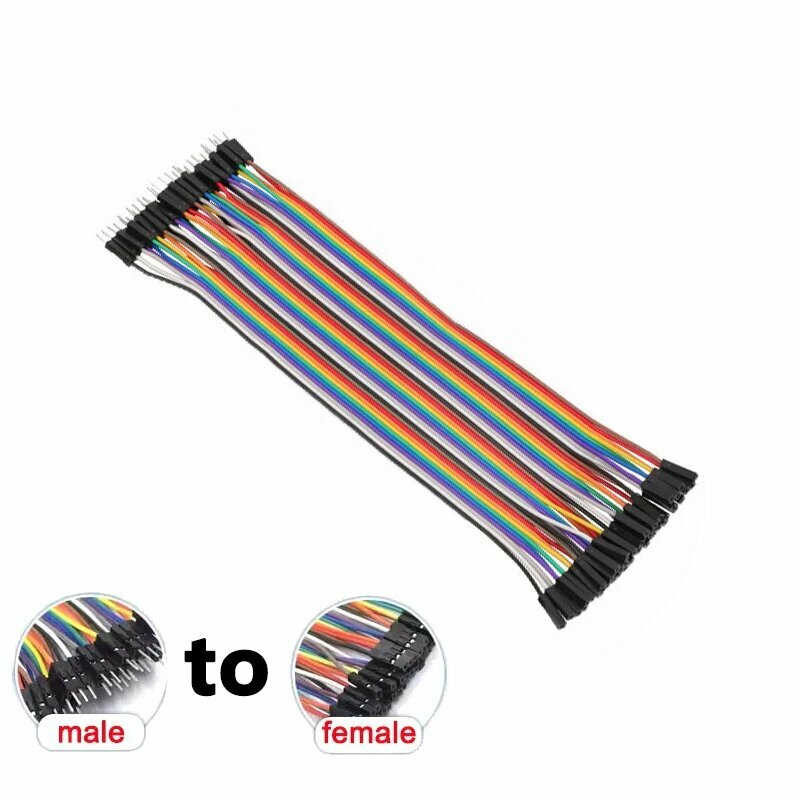 Провод Dupont 40 контактов, 10см, Female to Male