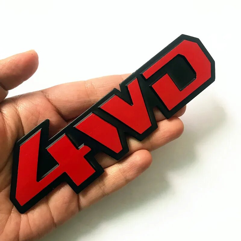 Металлическая наклейка 4WD, 3D хромированная эмблема, 4X4 значок, наклейка, автомобильный Стайлинг 4