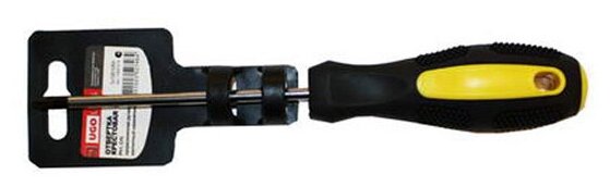 UGO LOKS крестовая отвертка 5,0x100 мм РН1 с длинной рабочей осью и эргономичной рукояткой