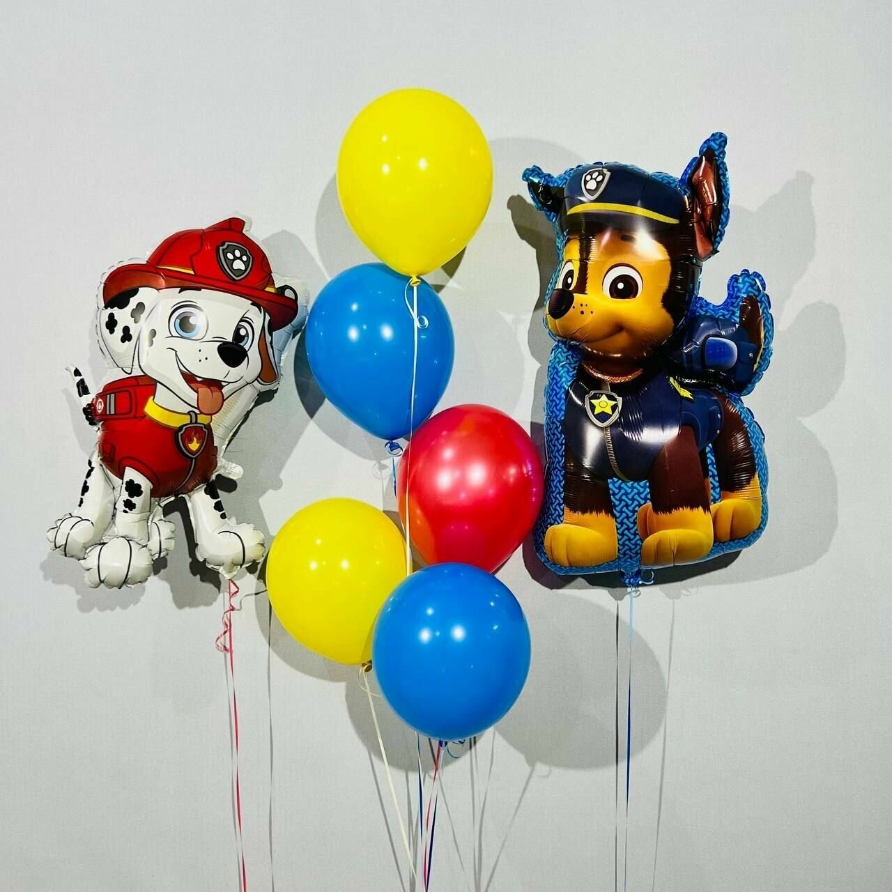 Шарики гелиевые Щенячий Патруль / Шары надутые ребенку на день рождения