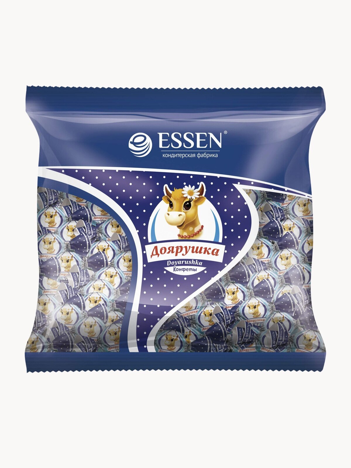 Конфеты ESSEN молочные в глазури Доярушка, пакет флоупак 500 гр.